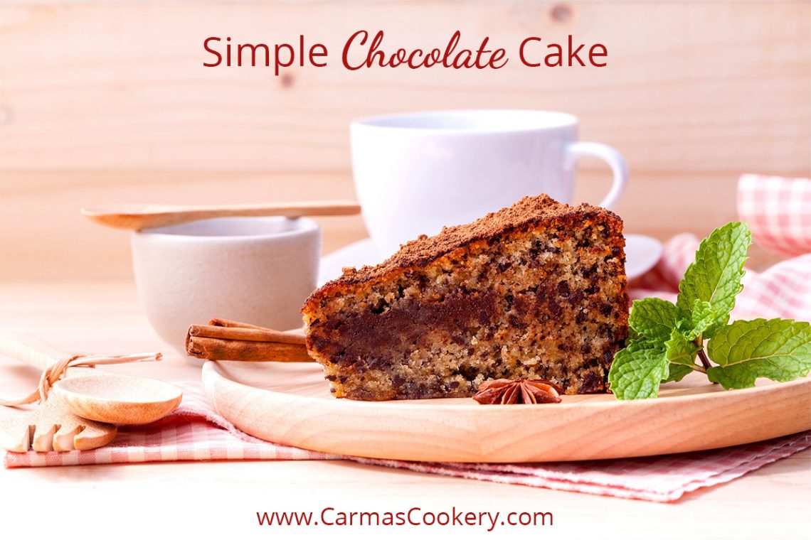 Simple Chocolate Cake | Chococraft Recipe | Carma's Cookery