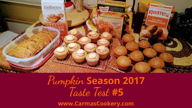Pumpkin Season 2017 Taste Test #5 - Carma's Cookery